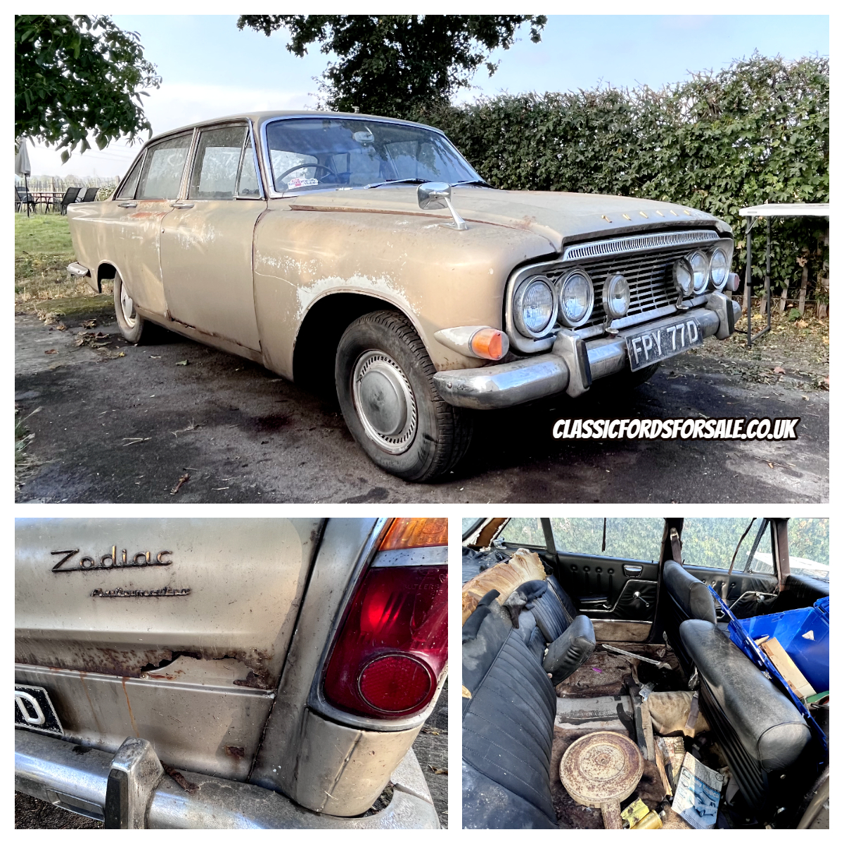 1966 MK3 Ford Zodiac Barn Find Project – Classic Fords For Sale