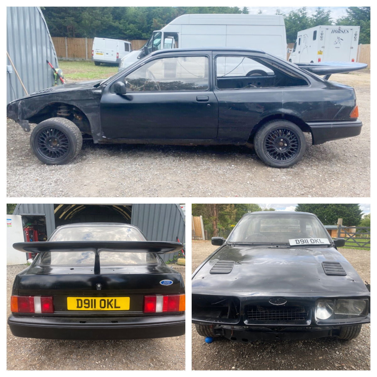 Genuine 1986 Ford Sierra RS Cosworth 3 Door HPI Clear Shell with 45K ...